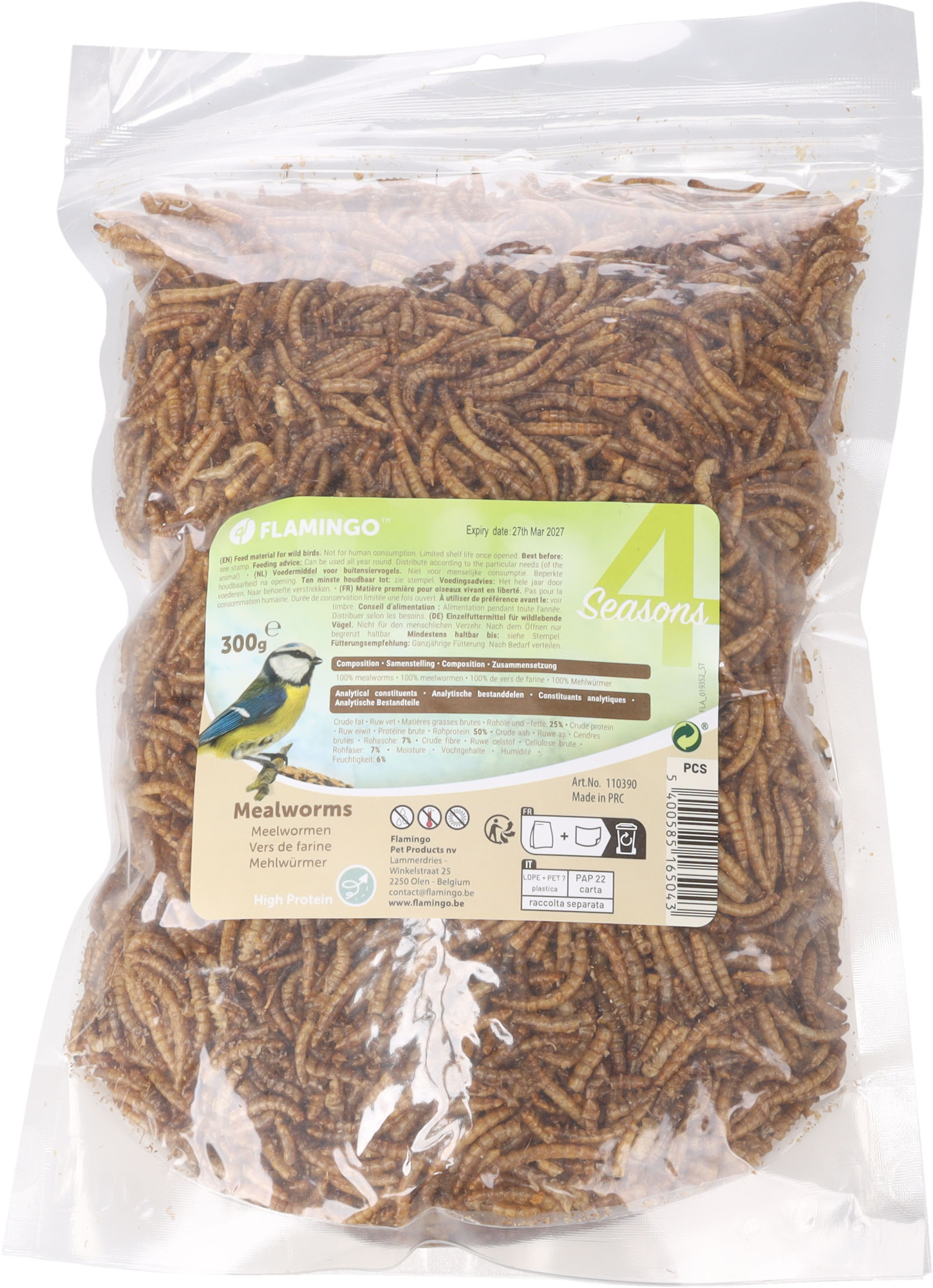 Four Seasons Mealworms Dried - Birds living outdoors | 110390 ...