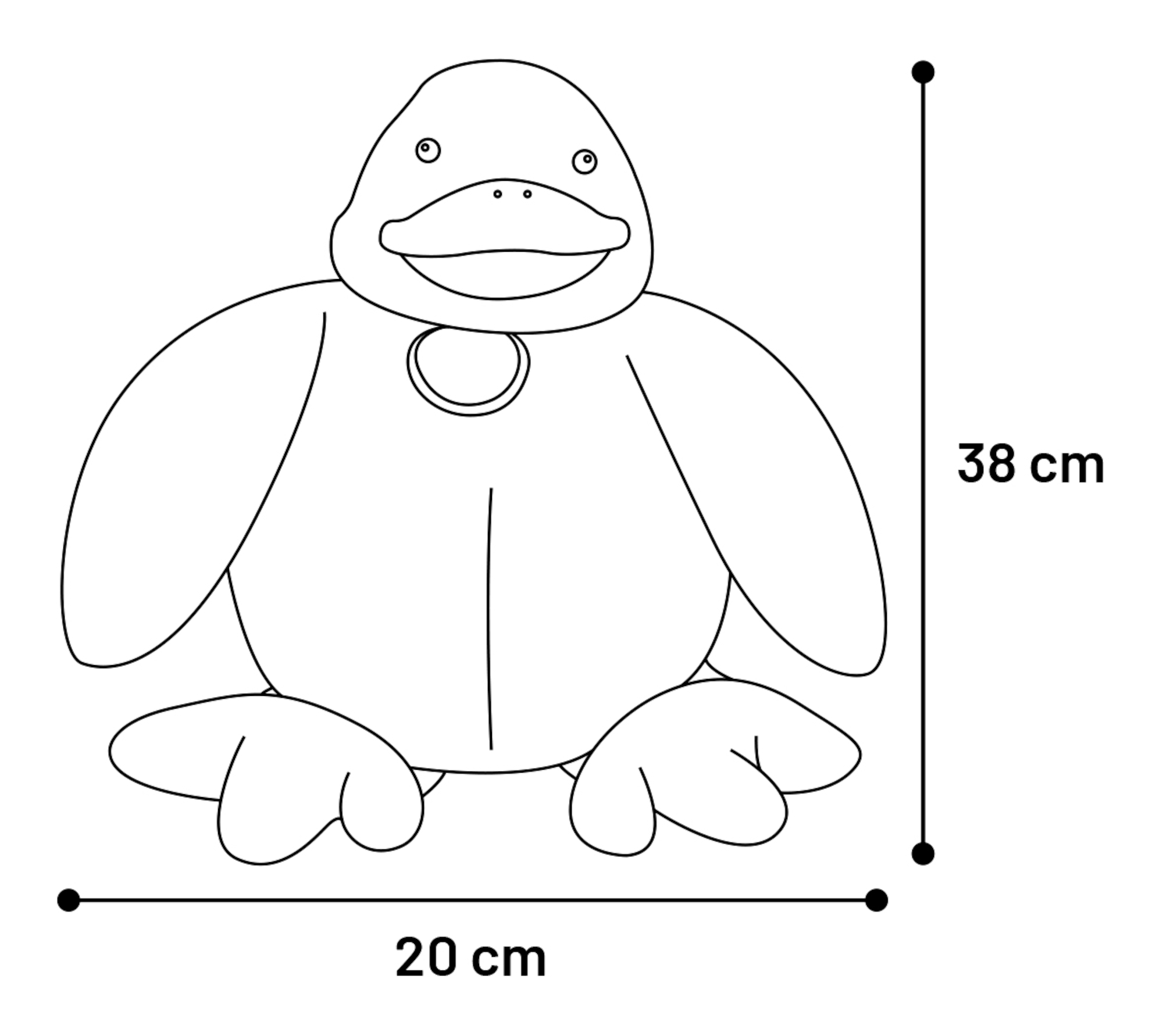 Toy Ferdinand Duck Cream | 45999 | Flamingo Pet Products