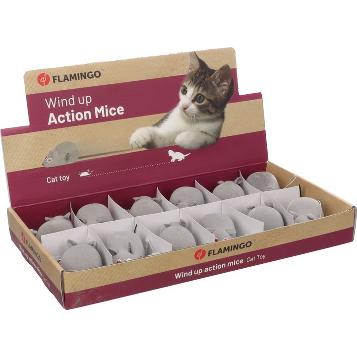 Toy Xavier Mouse Grey | 501085 | Flamingo Pet Products
