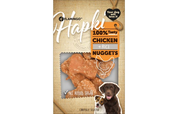 Snacks Hapki Nuggets with chicken & Rice | 511185 | Flamingo Pet Products