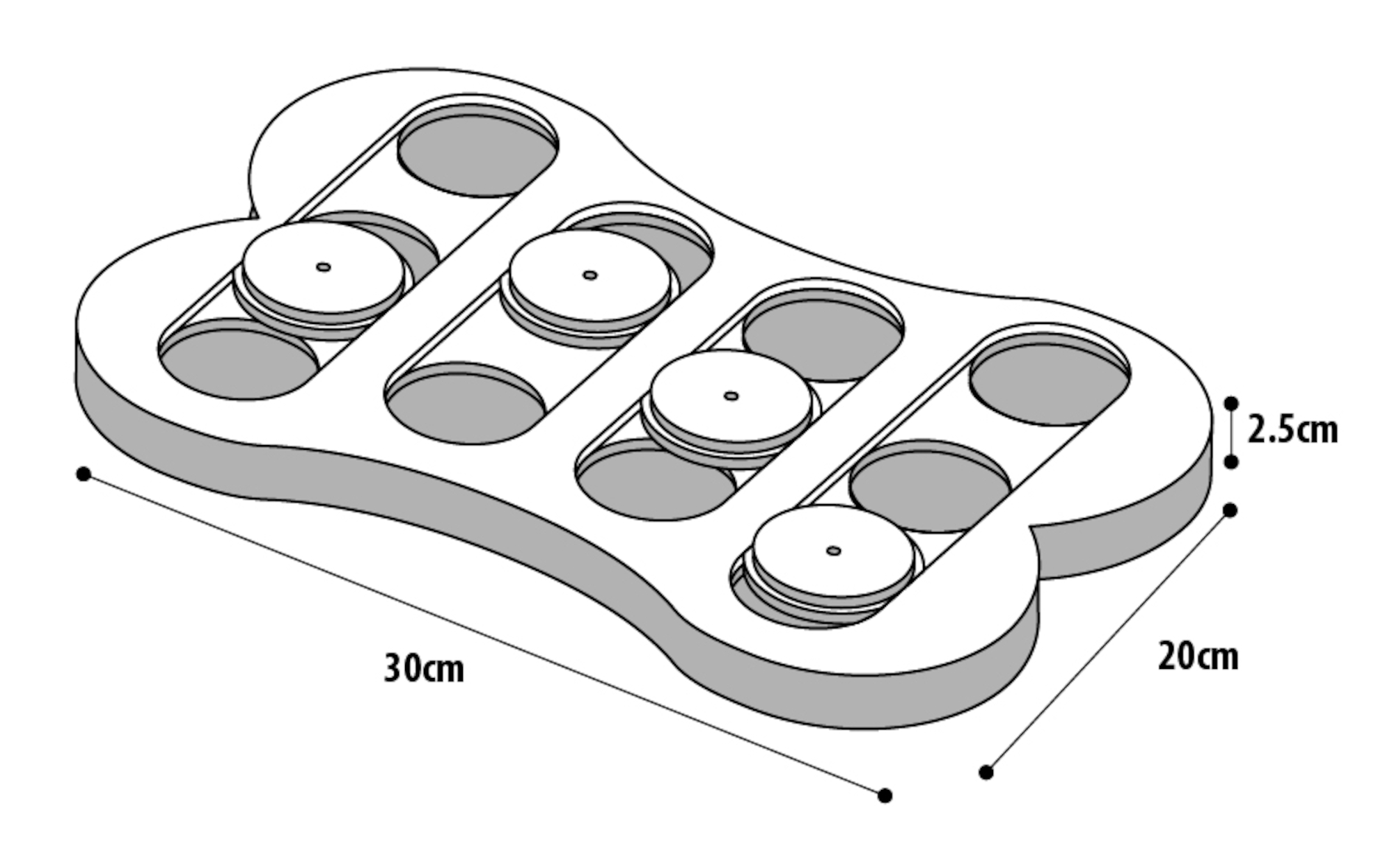 Toy Brain train Apollo Bone Light brown | 513921 | Flamingo Pet Products