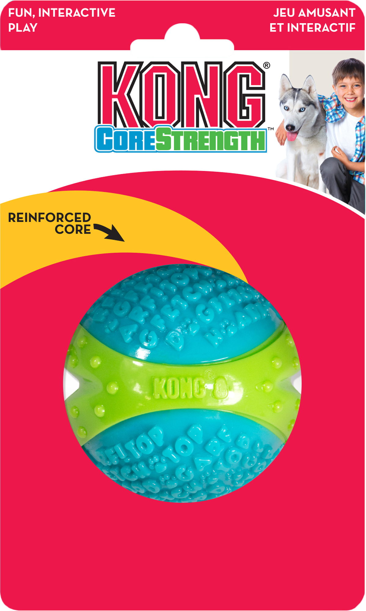 Kong® Toy Core Strength Ball Turquoise | 517616 | Flamingo Pet Products