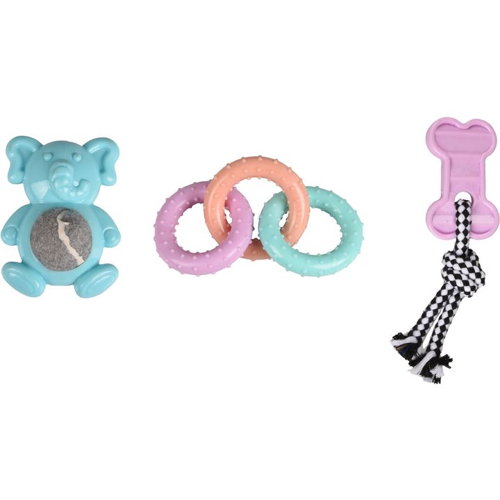 Speelgoed Puppy Loekie Olifant & Been & Ring Meerkleurig | 519715 ...