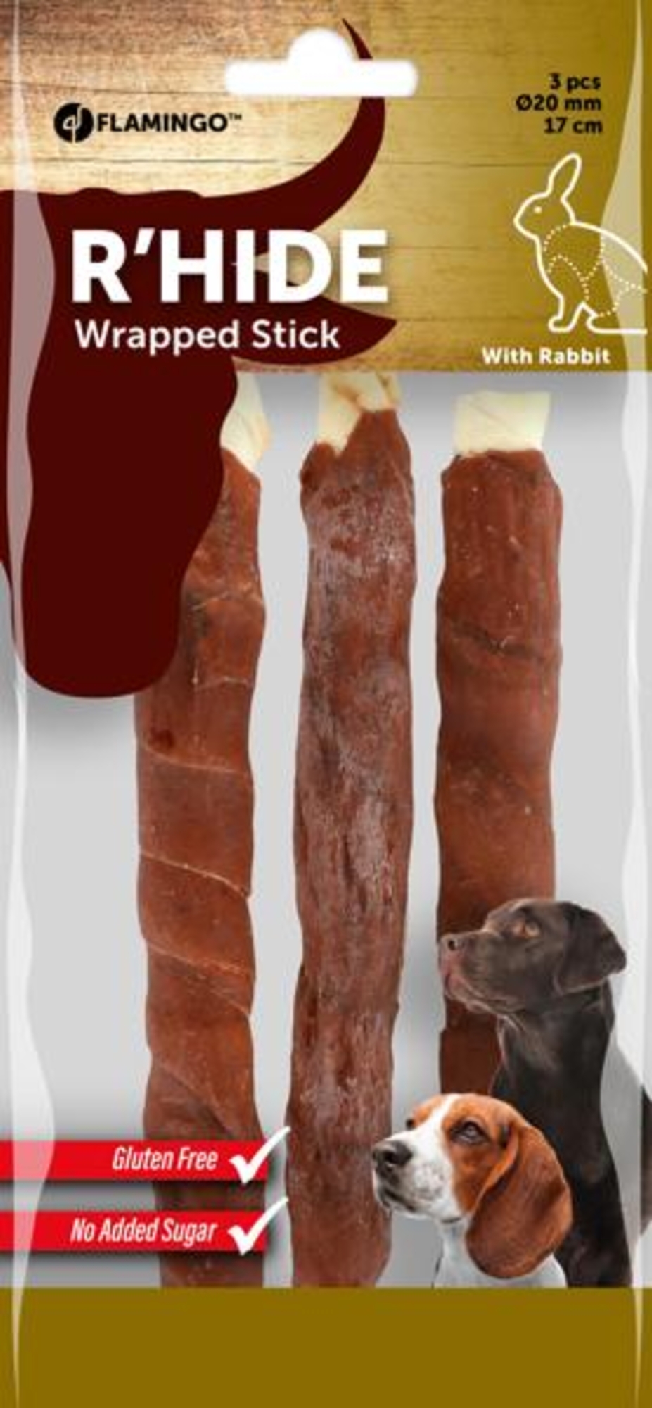 Snacks R'Hide Stick White with rabbit 17cm 50-52g / 3 pcs 155g | 521277 ...