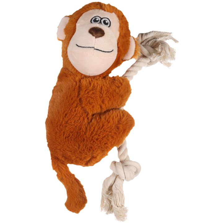 Speelgoed Hangta Aap met touw Bruin | 522056 | Flamingo Pet Products