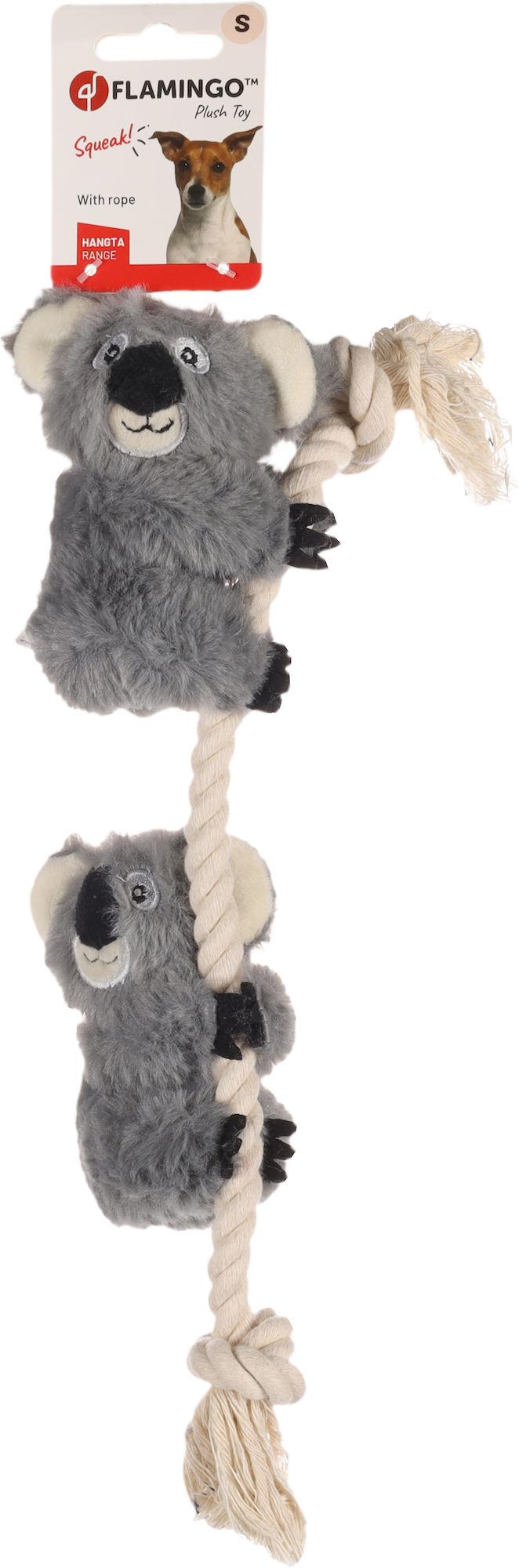 Toy Hangta Koala with rope Grey | 522060 | Flamingo Pet Products