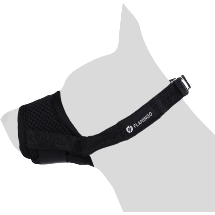 Muzzle Rolo Black | 522107 | Flamingo Pet Products