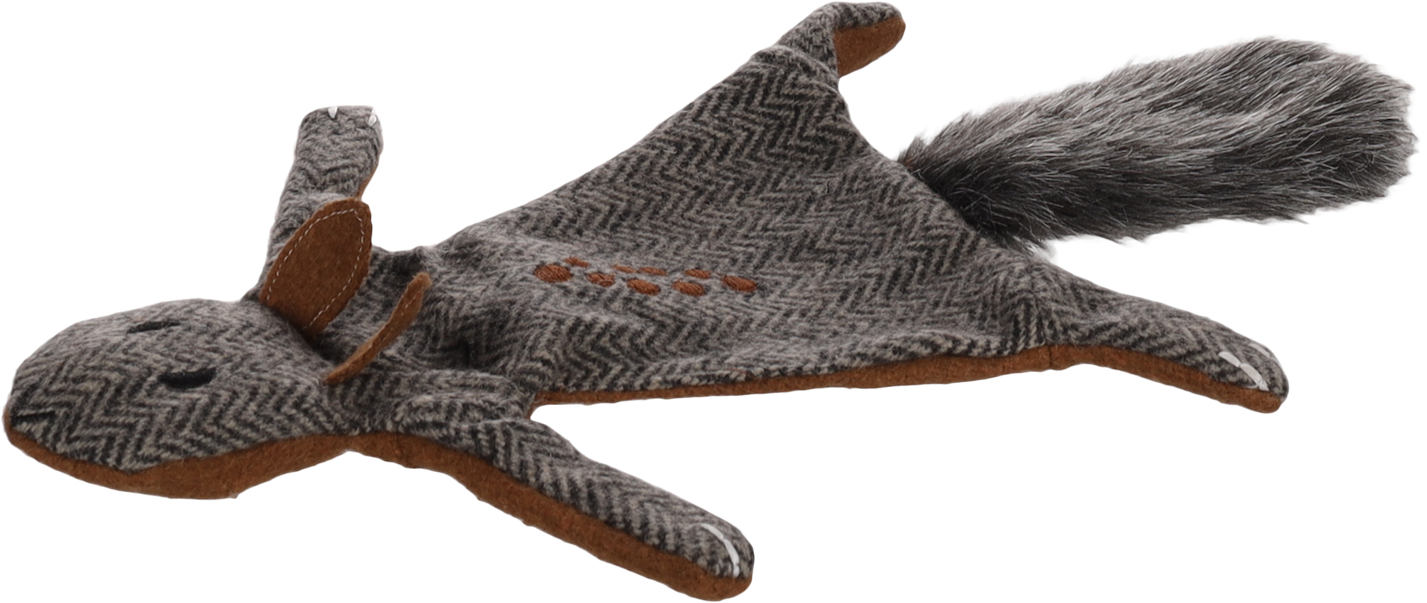 Speelgoed Wolla Eekhoorn Donkergrijs | 522283 | Flamingo Pet Products