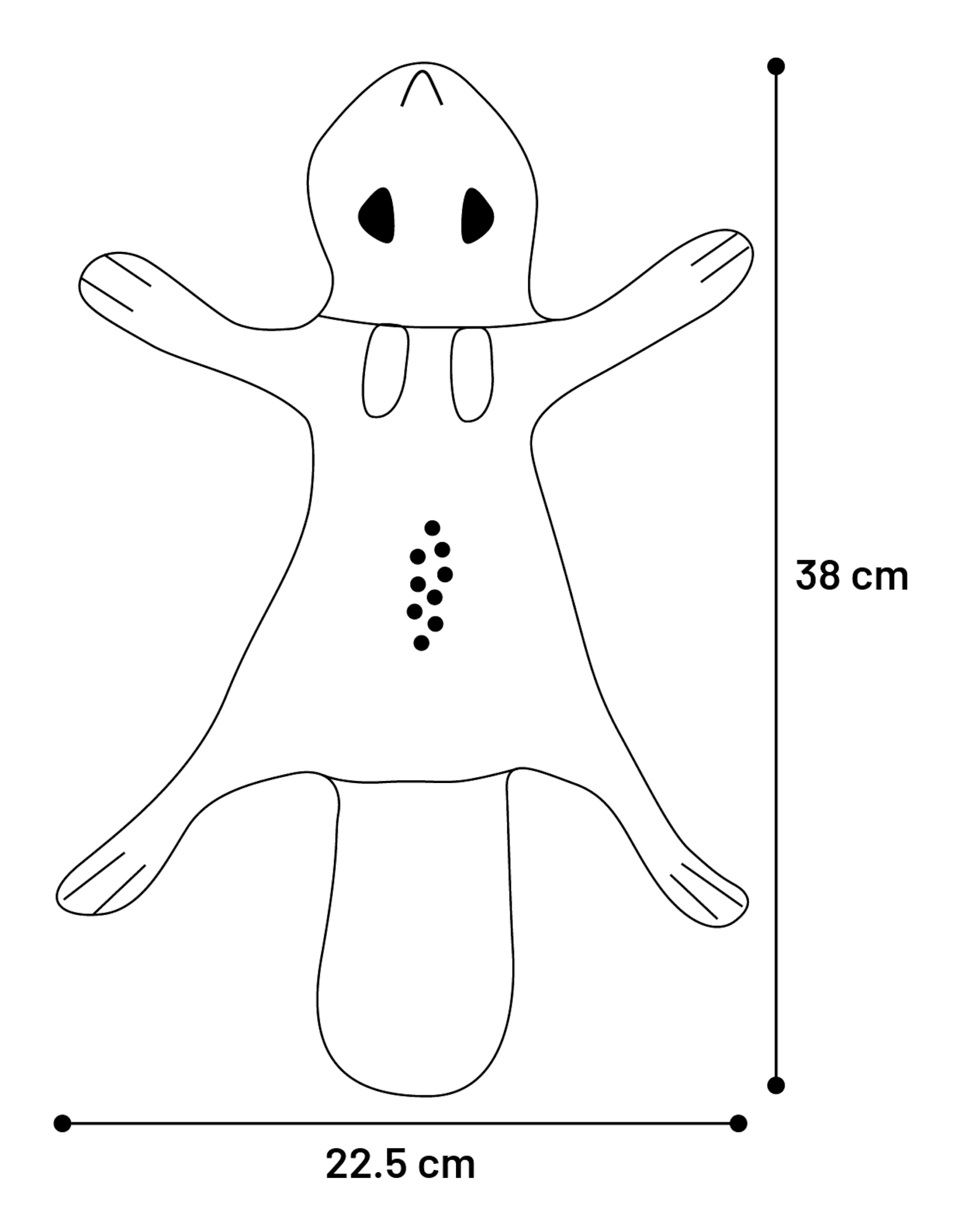 Speelgoed Wolla Eekhoorn Donkergrijs | 522283 | Flamingo Pet Products