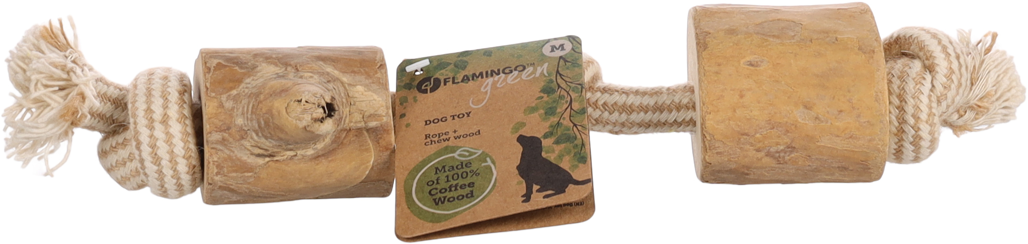 Toy Java Cord with 3 knots with bloc(s) Light brown | 522303 | Flamingo ...