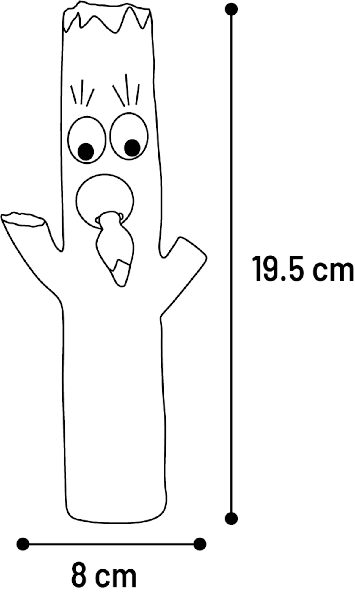 Toy Wenka Branch Multiple colours | 522499 | Flamingo Pet Products