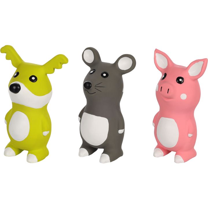Toy Bocca Dog & Mouse & Pig Multiple colours | 522500 | Flamingo Pet ...