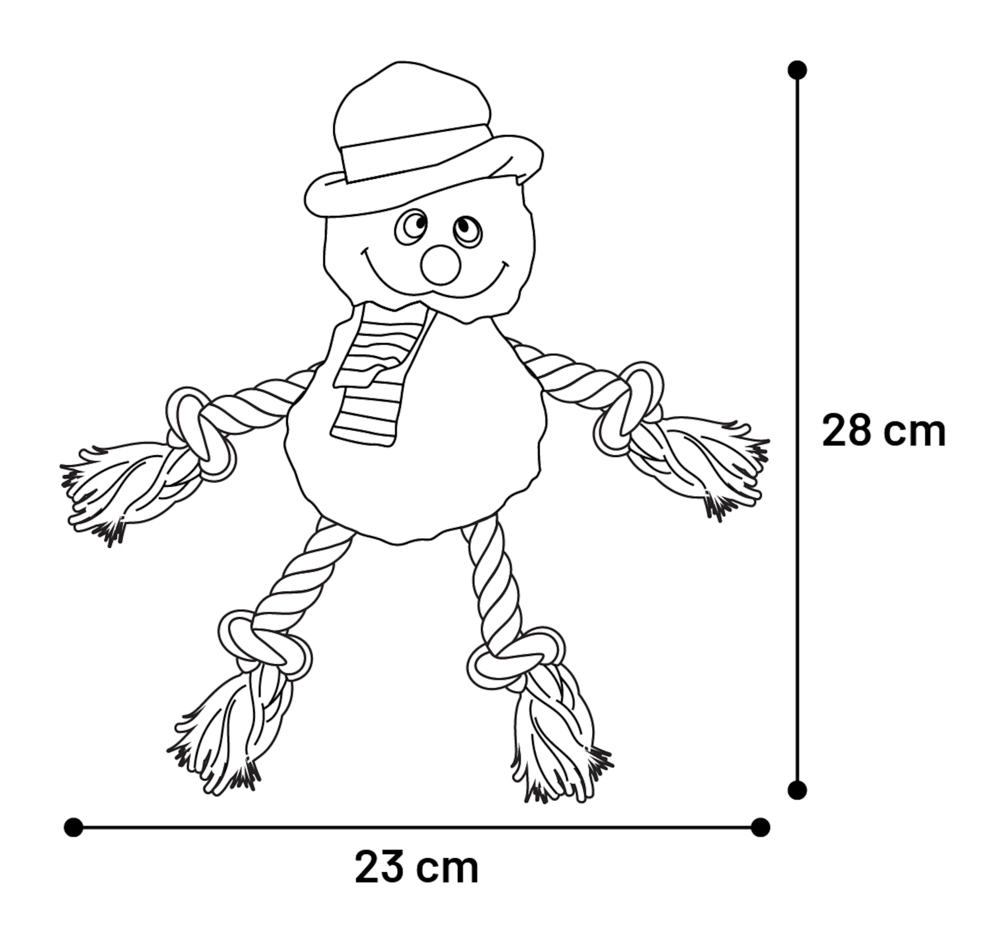 Christmas Toy Xima Snowman White | 522528 | Flamingo Pet Products