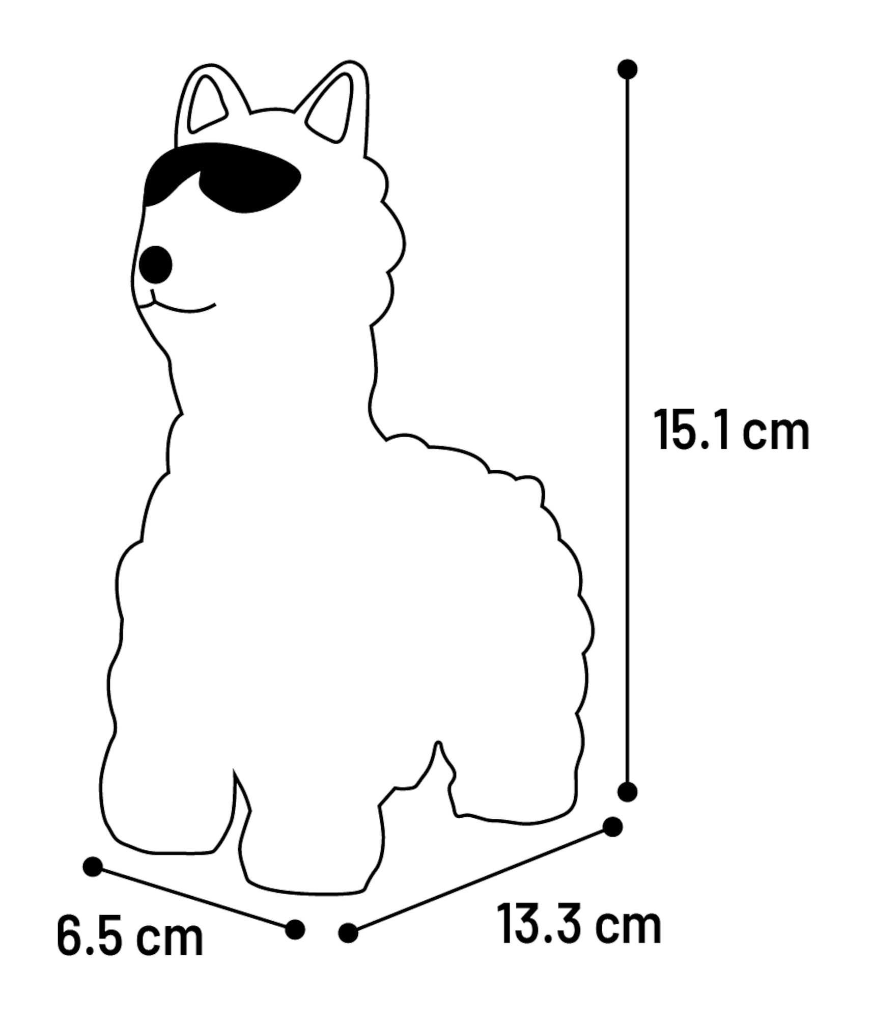 Toy Dembu Llama White | 522964 | Flamingo Pet Products