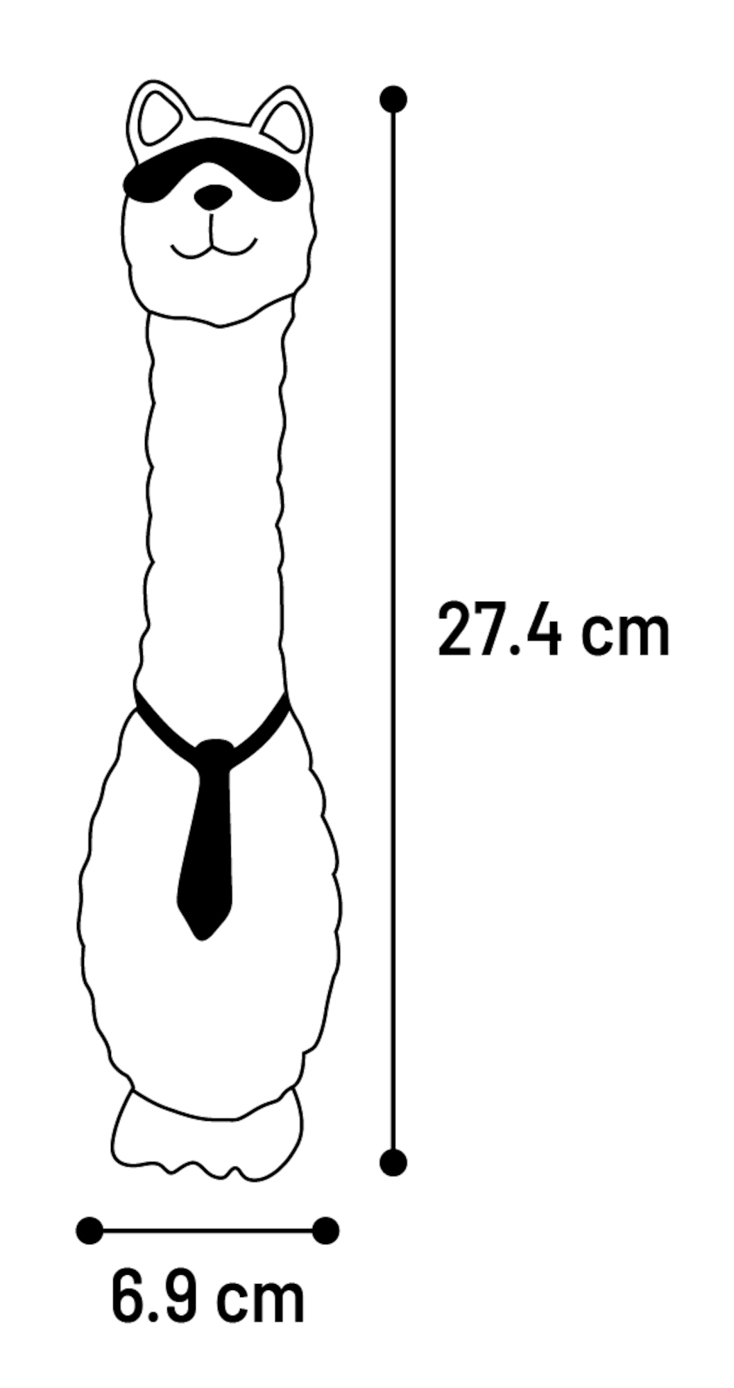 Toy Dembu Llama White | 522965 | Flamingo Pet Products