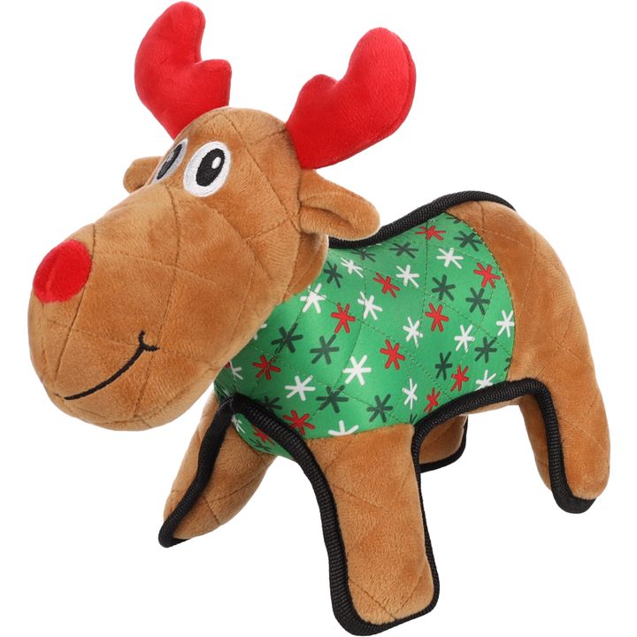 Christmas Toy Quilty Reindeer Brown | 523233 | Flamingo Pet Products