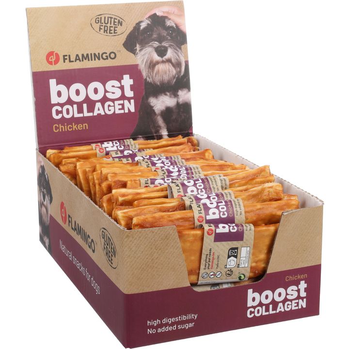 Snacks Boost Strips with chicken & collagen | 523263 | Flamingo Pet ...
