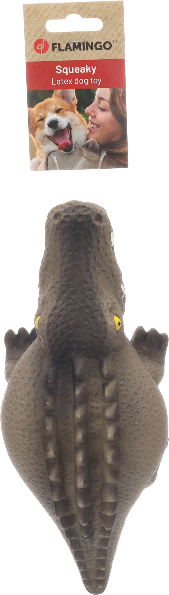Toy Gaty Crocodile Grey | 524029 | Flamingo Pet Products
