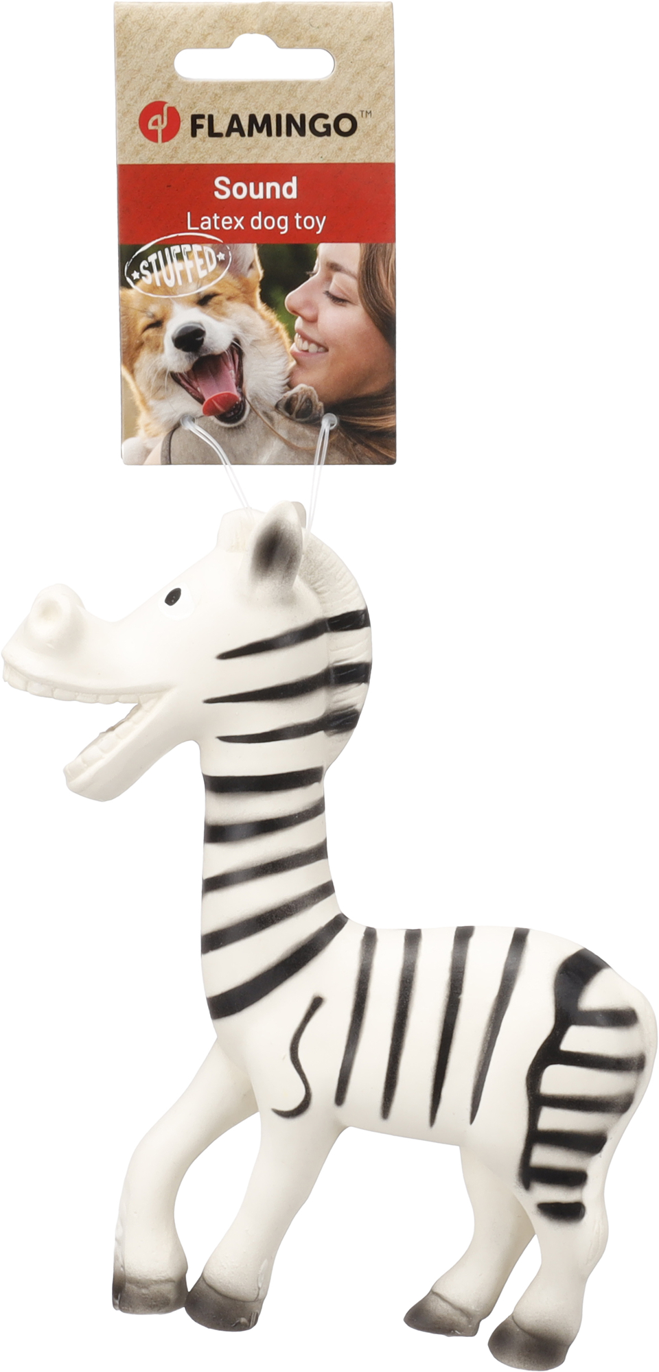 Toy Fagra Zebra White | 524063 | Flamingo Pet Products