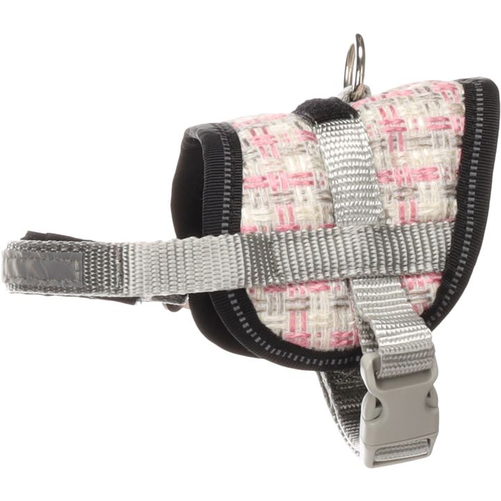 Harnais Eeny Meeny Gris & Rose | 524107 | Flamingo Pet Products