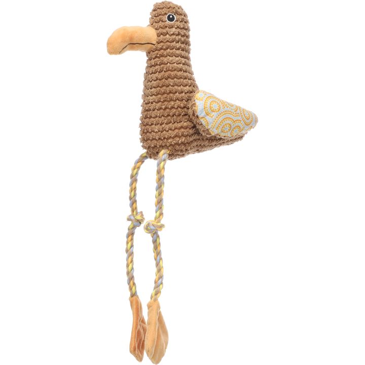 Toy Bruta Bird with rope Brown | 524537 | Flamingo Pet Products