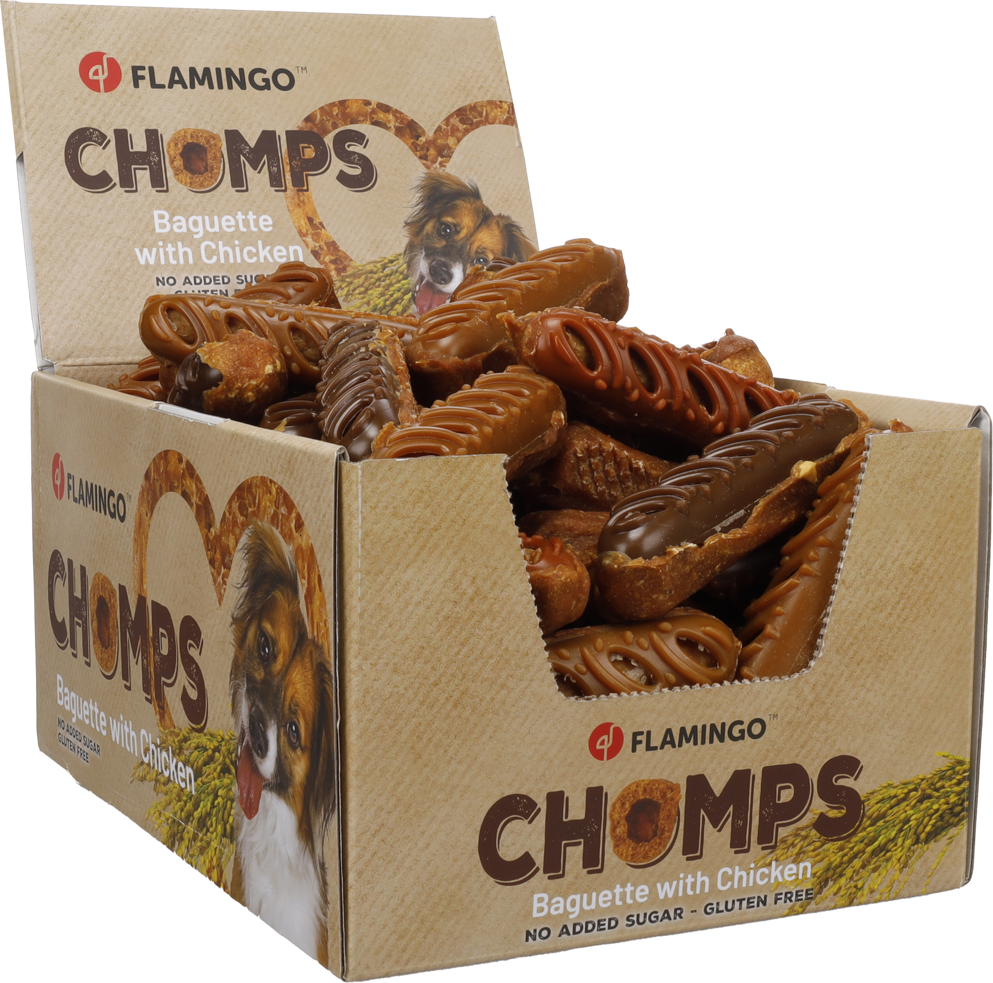 Snacks Chomps Baguette with chicken Mix | 524600 | Flamingo Pet Products