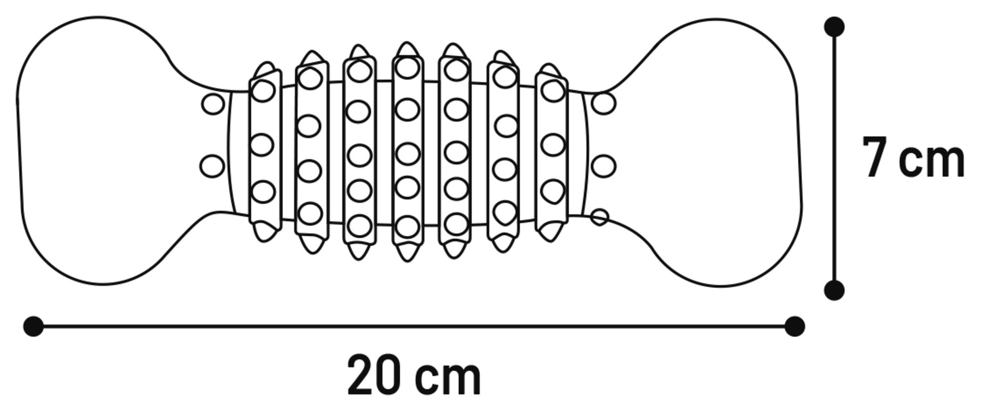 Toy Fuma Bone Multiple colours | 524681 | Flamingo Pet Products