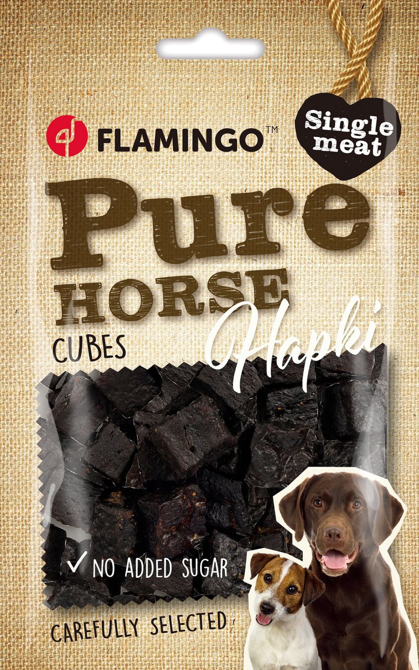Snacks Hapki Pure Small blocks with horse | 524717 | Flamingo Pet Products