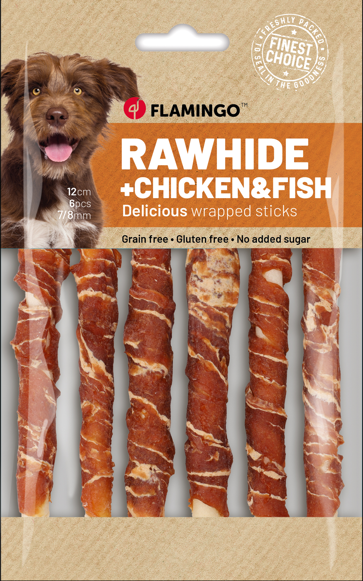 Friandise R'Hide Bâton avec poulet & cabillaud 12cm 11g / 6 pcs 70g ...