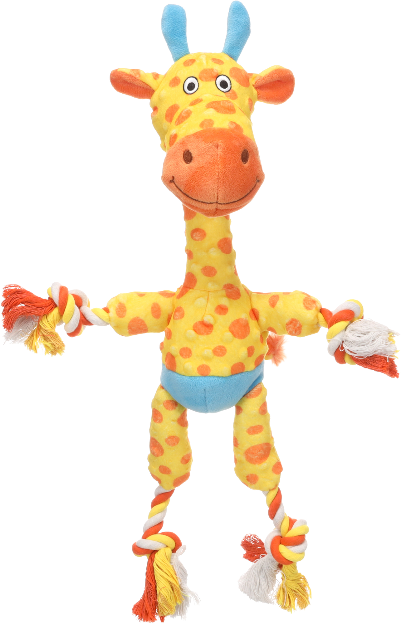 Toy Torris Giraffe with rope Yellow | 524987 | Flamingo Pet Products
