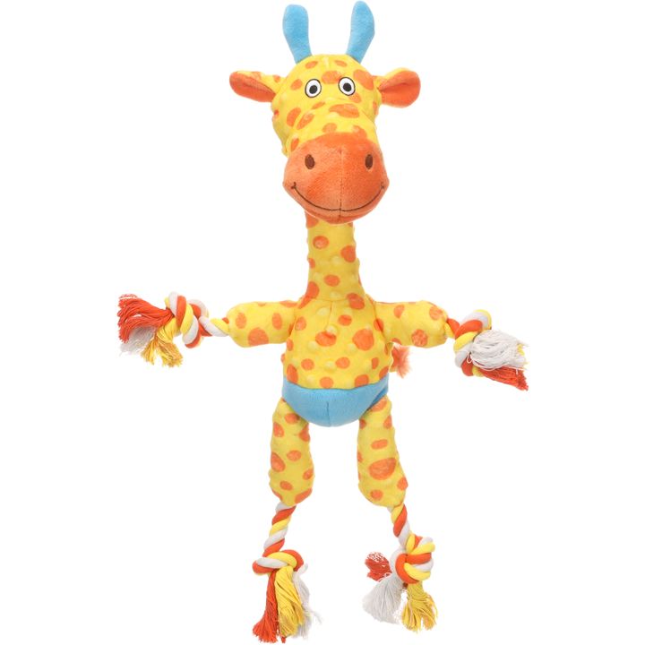 Toy Torris Giraffe with rope Yellow | 524987 | Flamingo Pet Products