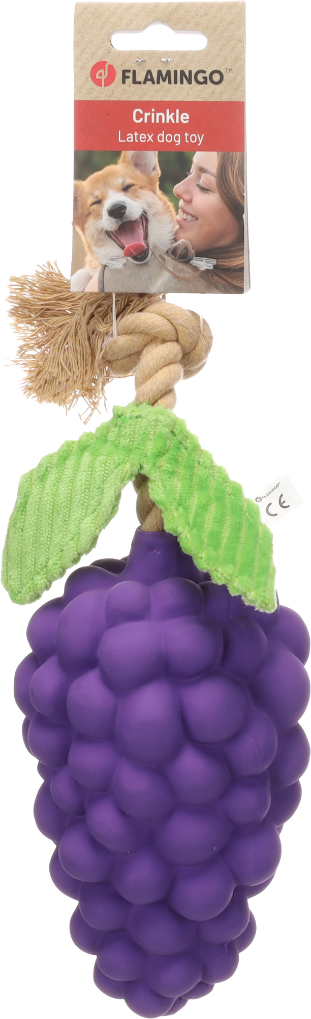 Toy Seezo Grape with rope Purple | 525036 | Flamingo Pet Products