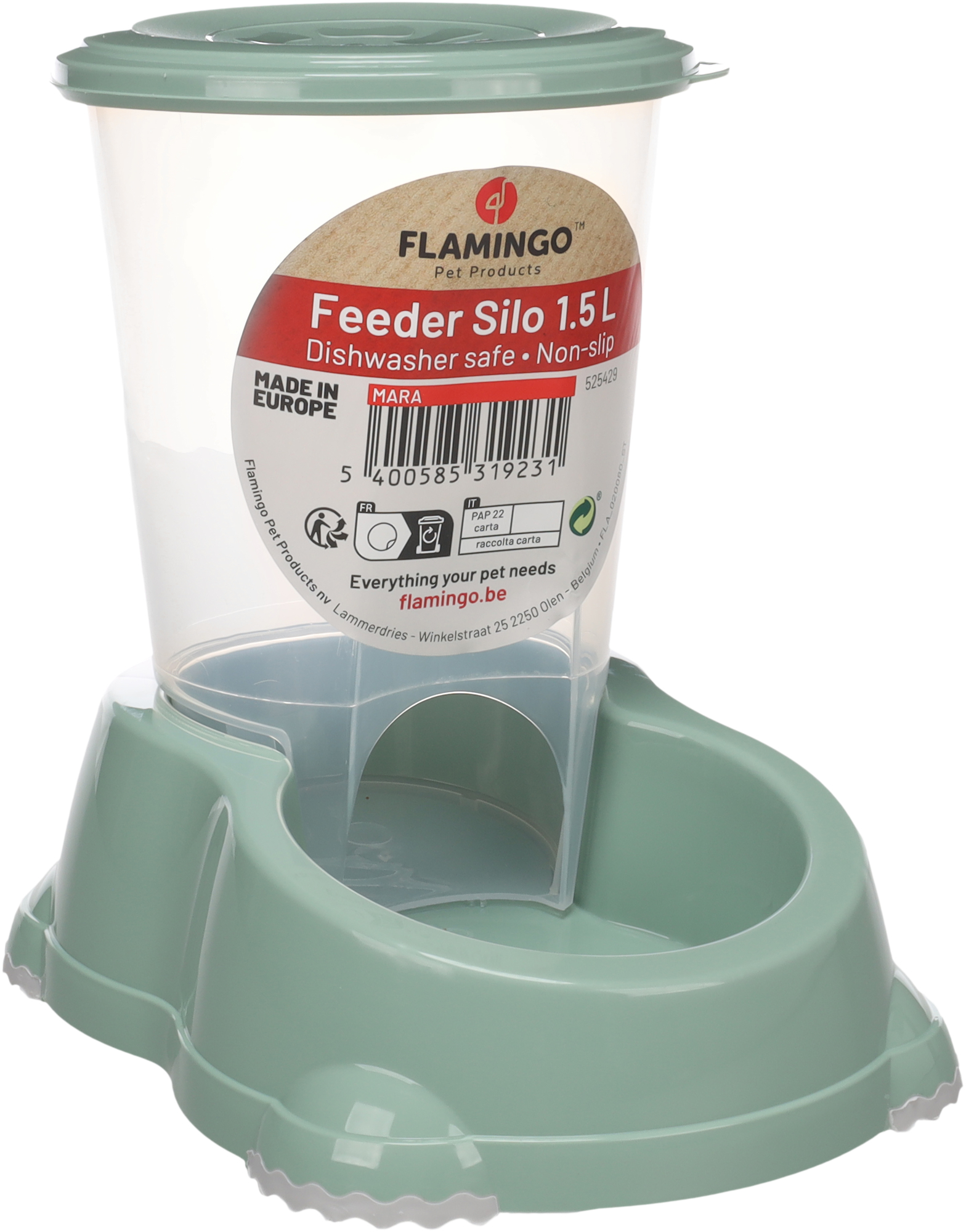 Food dispenser Mara Green | 525429 | Flamingo Pet Products
