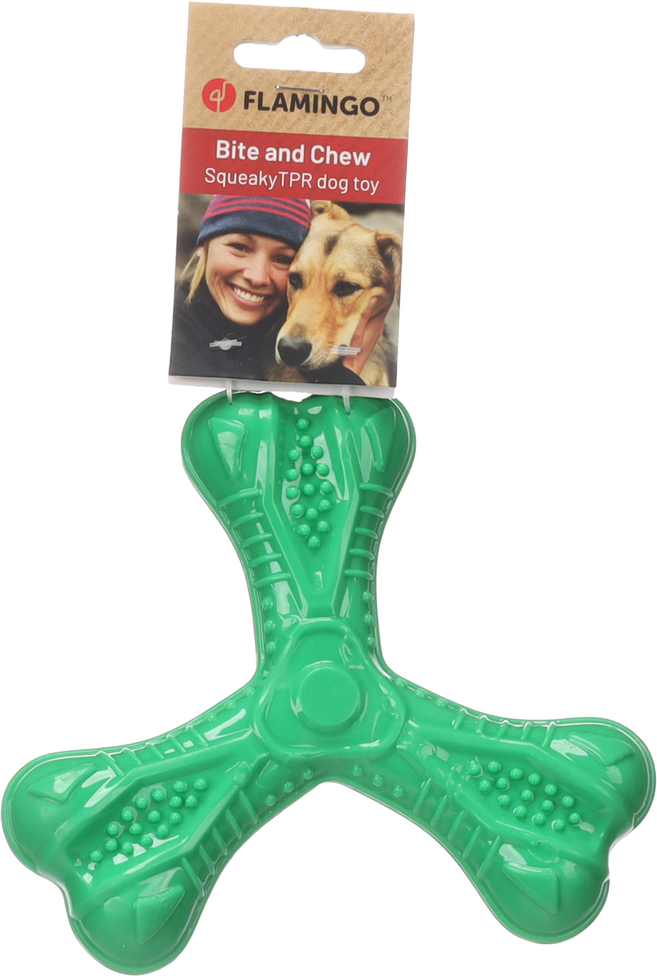 Toy Tegro Tripod Green | 525473 | Flamingo Pet Products