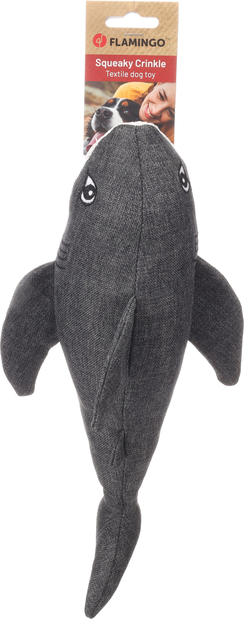 Toy Flipper Shark Grey | 525507 | Flamingo Pet Products