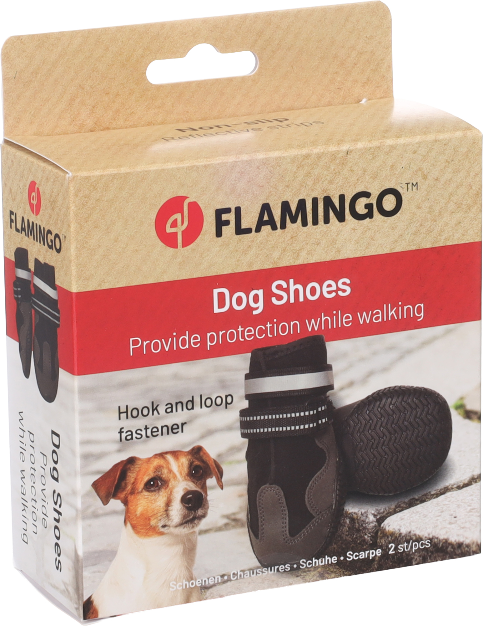Shoes Glea 2 pcs Black | 525620 | Flamingo Pet Products