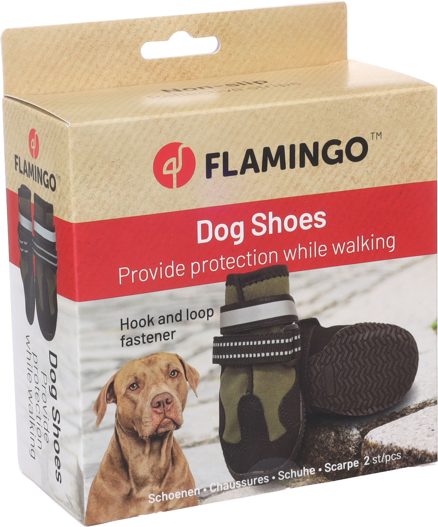 Shoes Glea 2 pcs Green | 525632 | Flamingo Pet Products