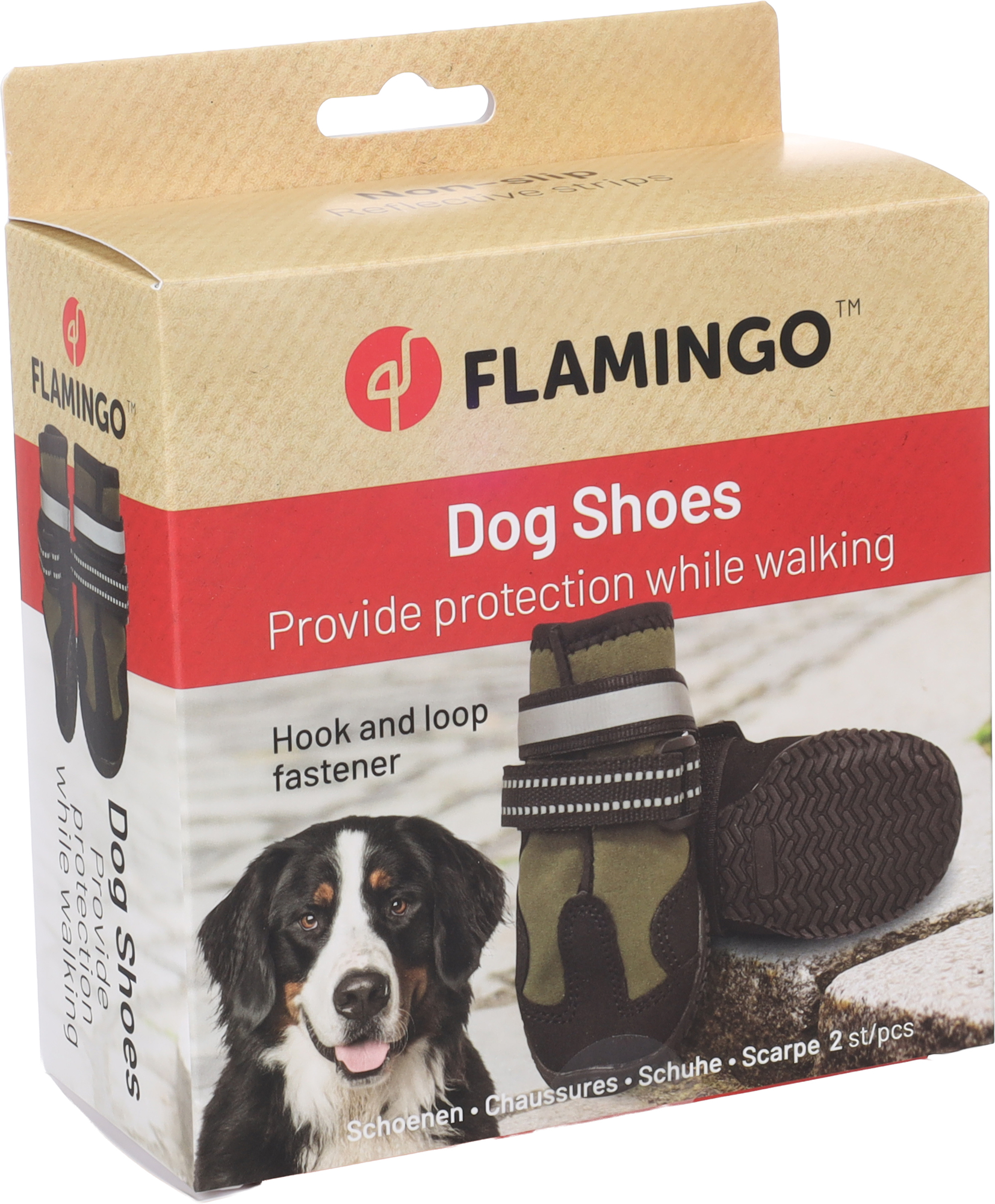 Shoes Glea 2 pcs Green | 525634 | Flamingo Pet Products