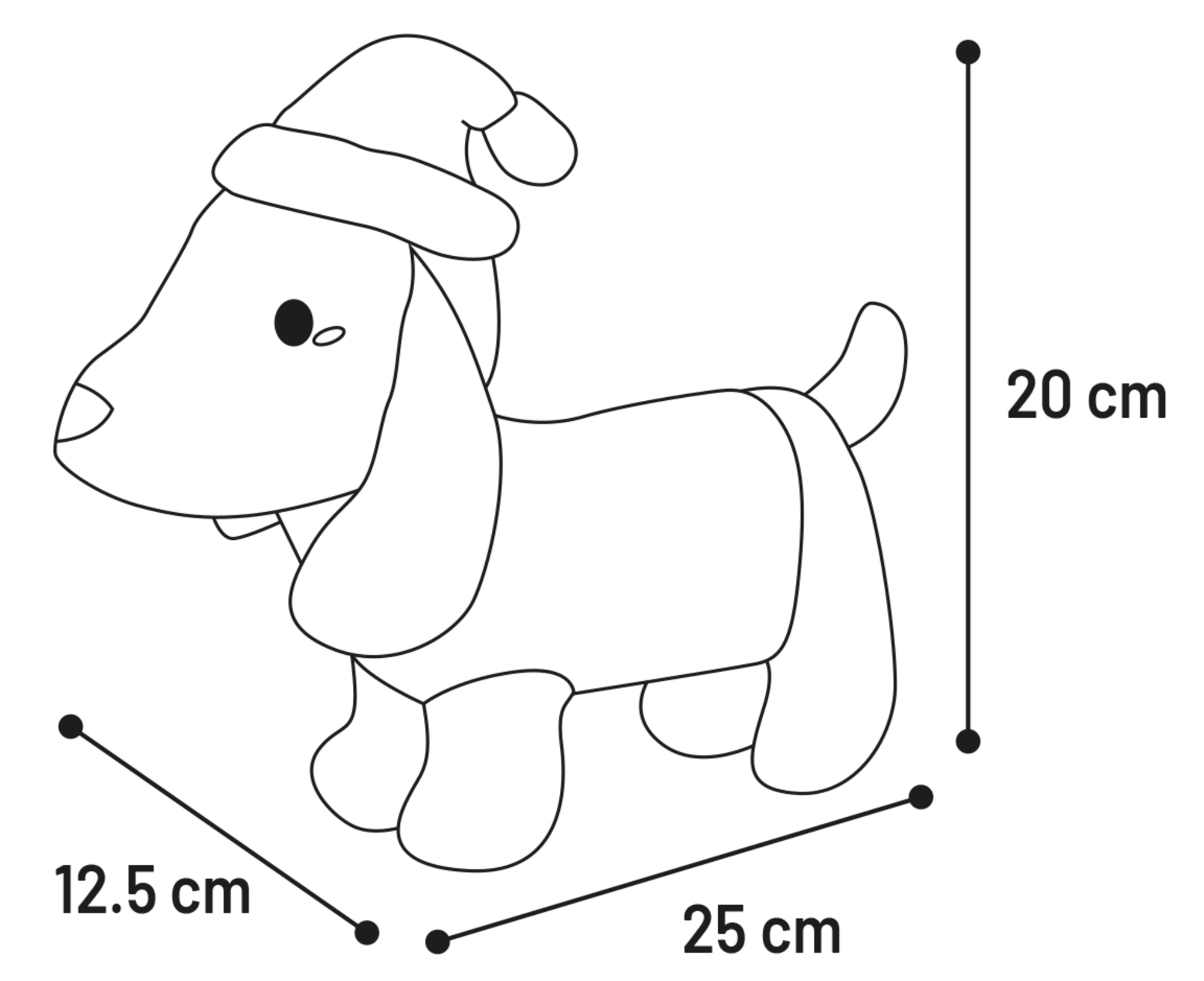 Kerst Speelgoed Tikko Hond Bruin | 525667 | Flamingo Pet Products