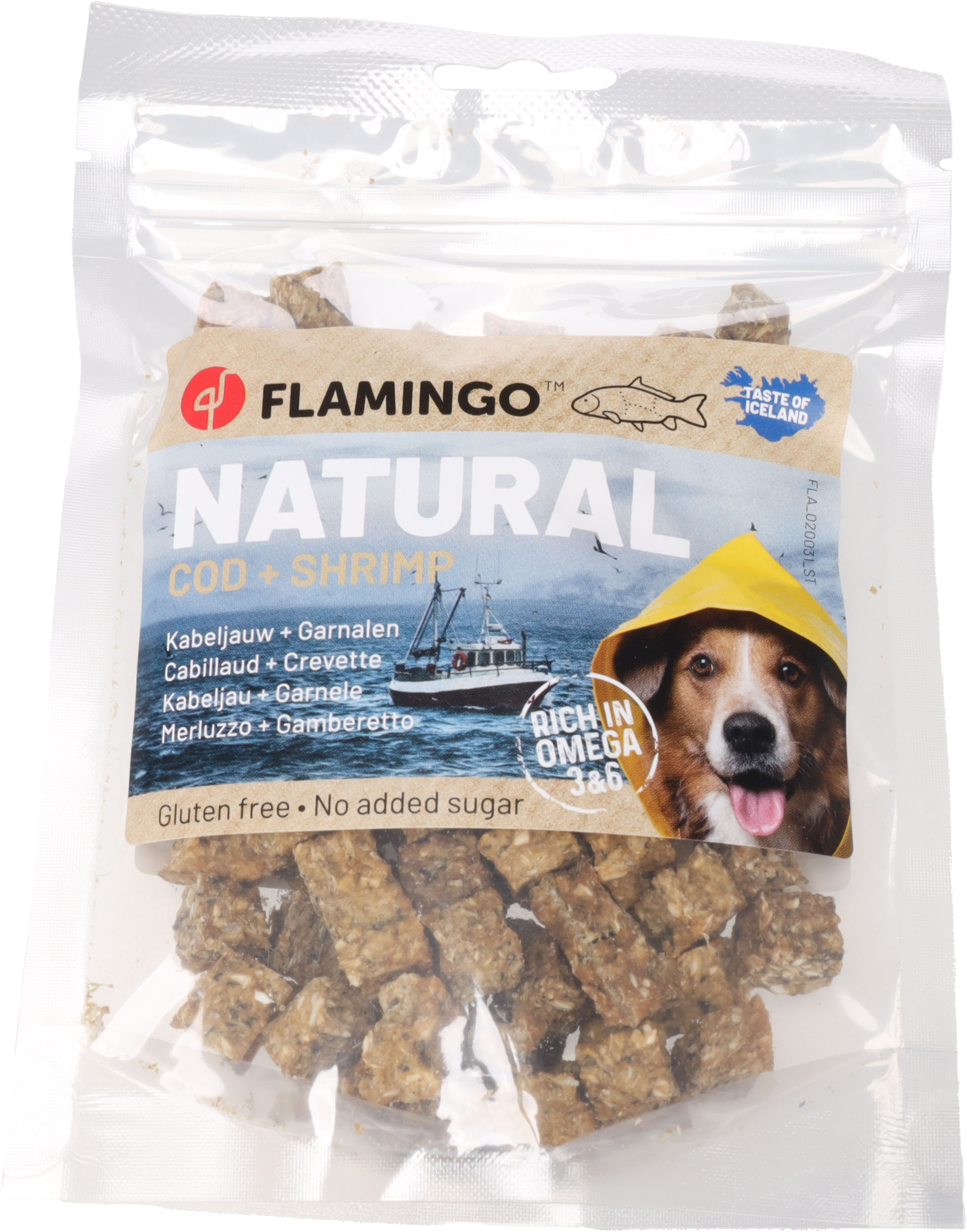 Snacks Nature Small blocks with Cod & Shrimp | 525715 | Flamingo Pet ...