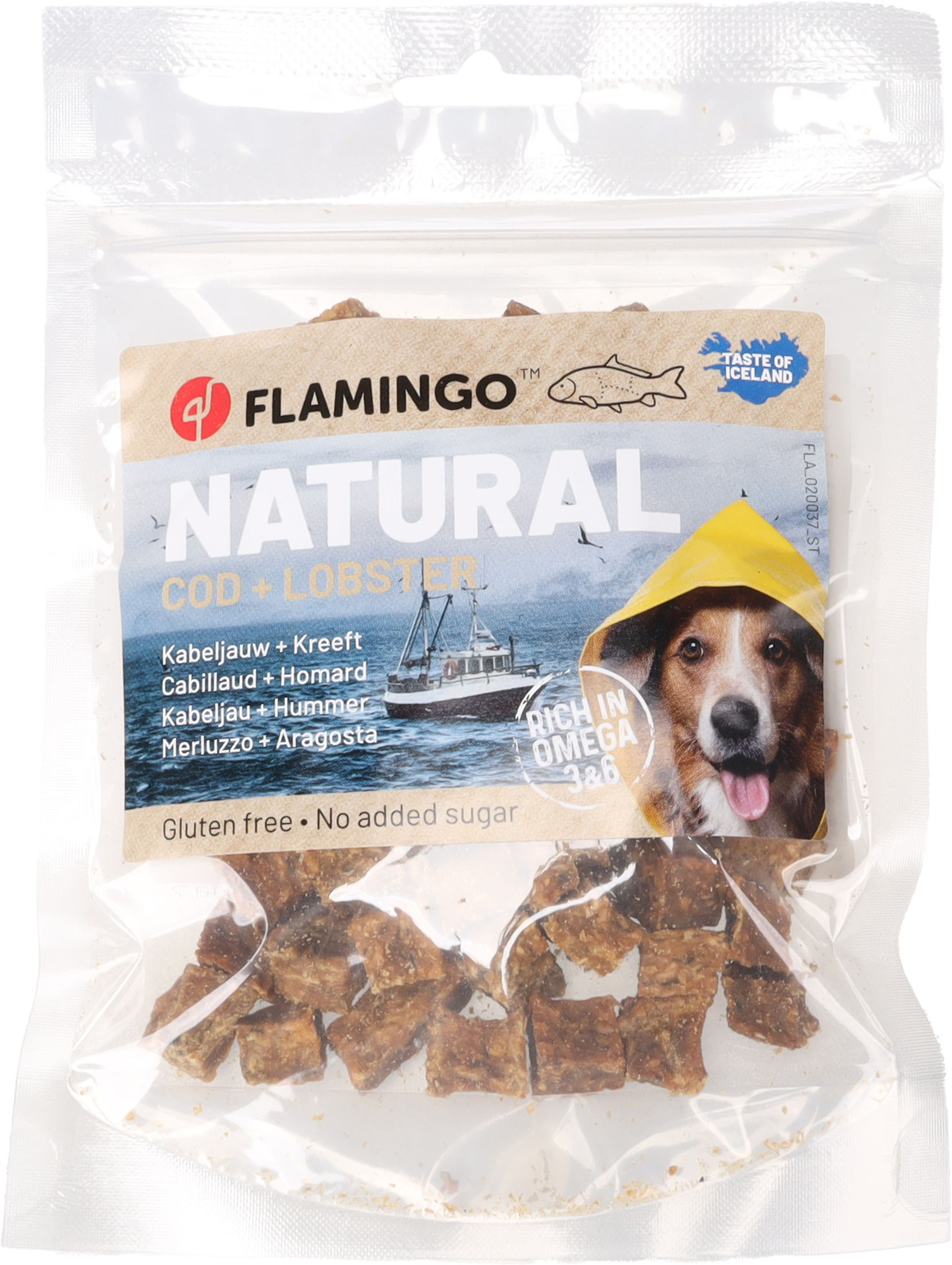 Snacks Nature Small blocks with Cod & Lobster | 525718 | Flamingo Pet ...