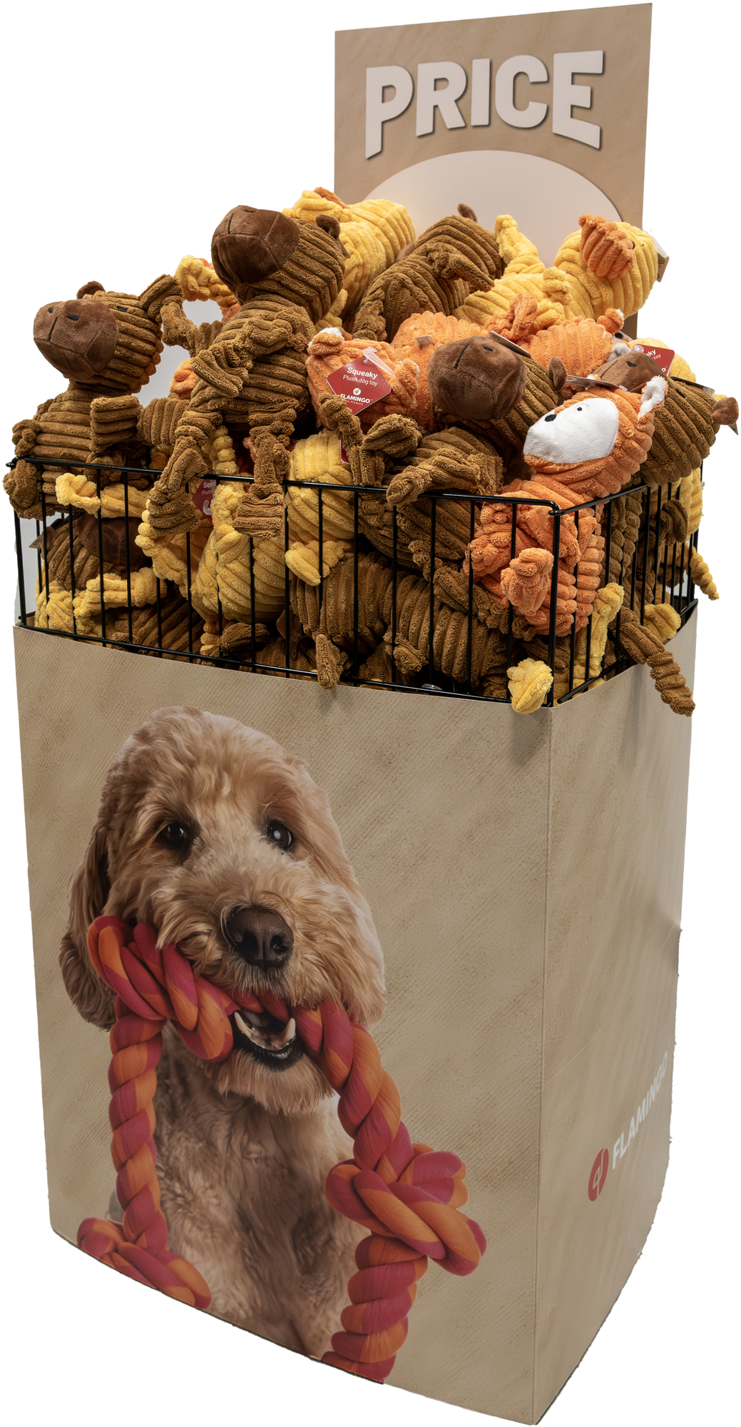 Toy Fafa Fox & Duck & Cow Multiple colours | 525780 | Flamingo Pet Products