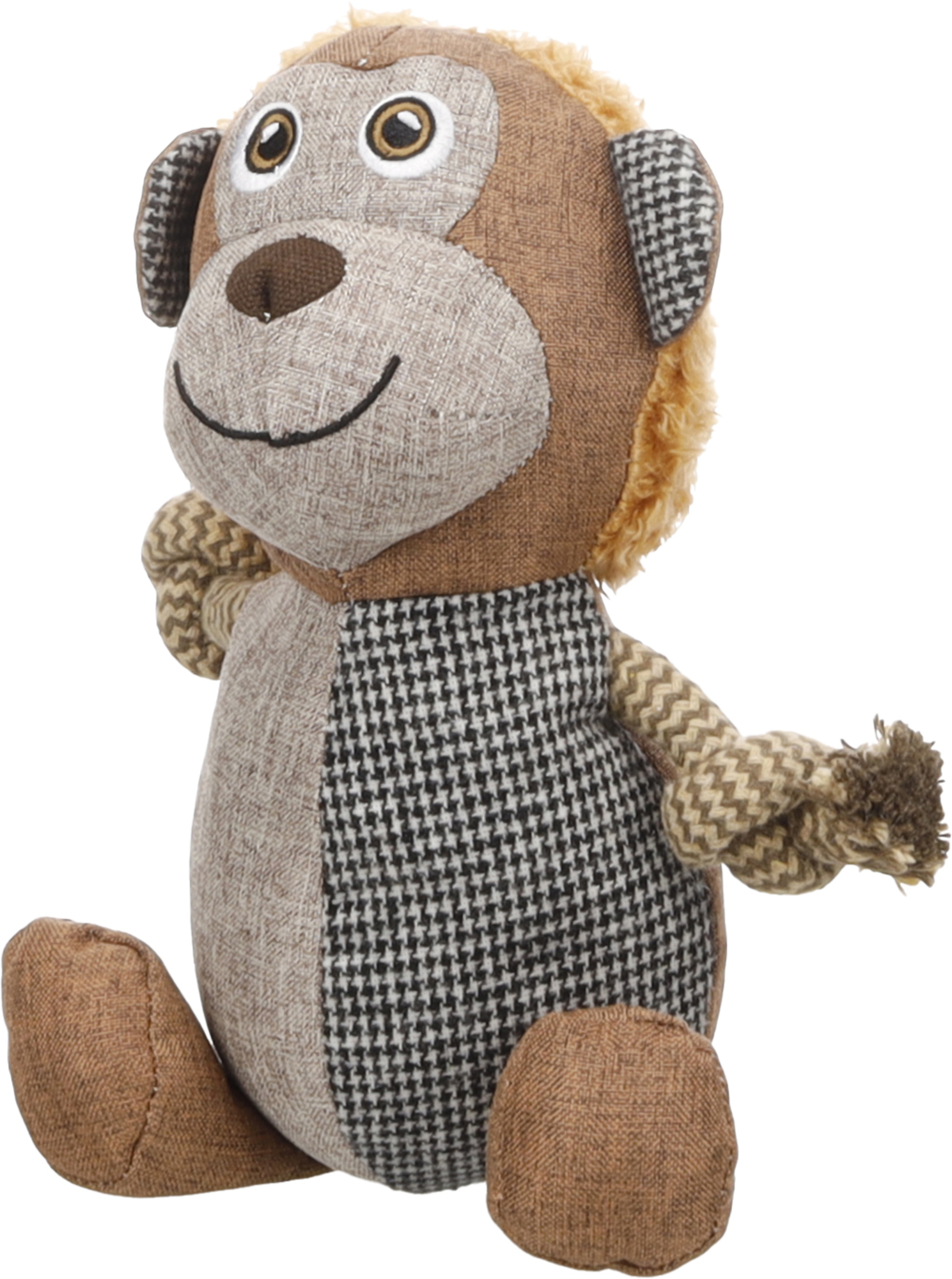 Toy Libar Monkey with rope Brown | 525786 | Flamingo Pet Products