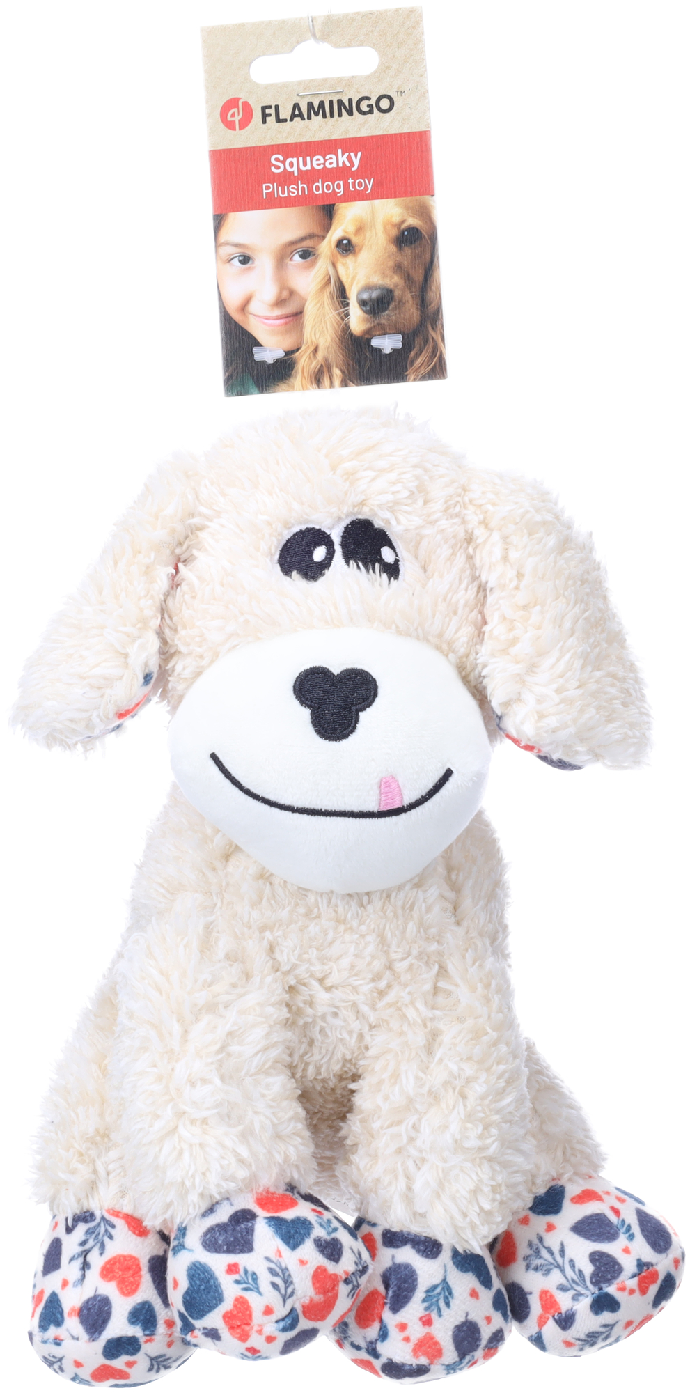 Toy Floreo Dog sitting Beige | 525854 | Flamingo Pet Products