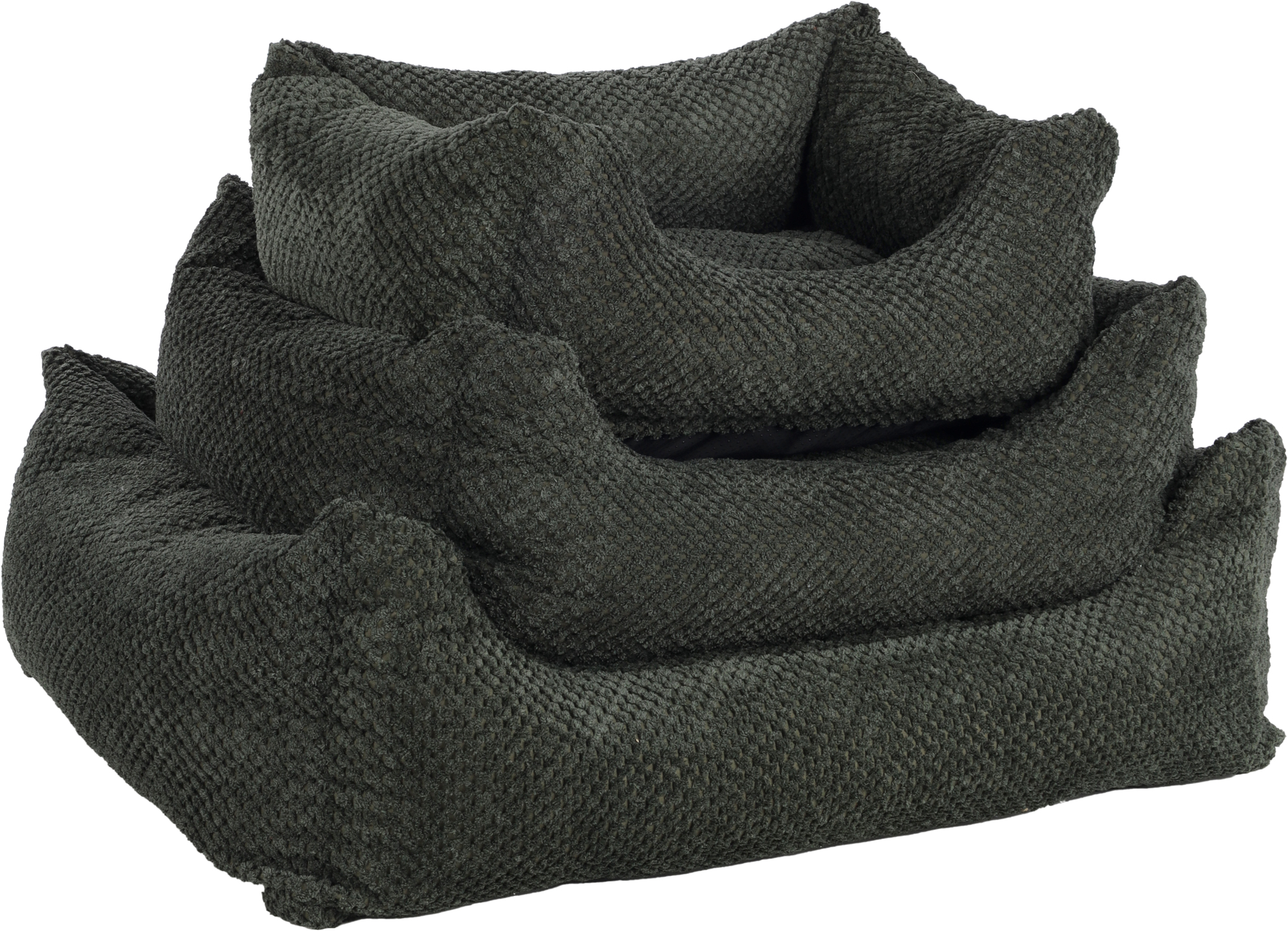 Basket Erbel Rectangle Dark green | 526395 | Flamingo Pet Products