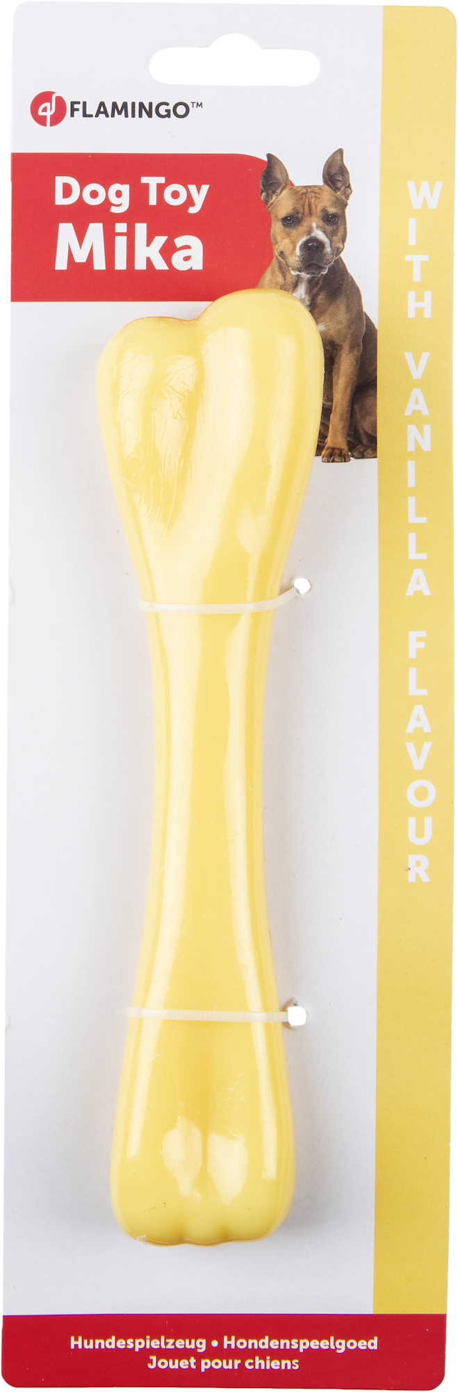 Toy Mika Bone with vanilla flavour | 5345179 | Flamingo Pet Products