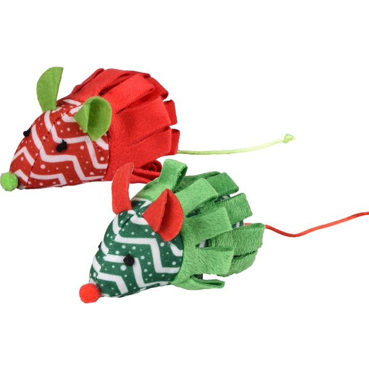 Christmas Toy Flip Mouse Multiple colours | 560686 | Flamingo Pet Products