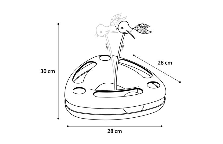 Toy Felicia Ball track with ball Turquoise | 561093 | Flamingo Pet Products