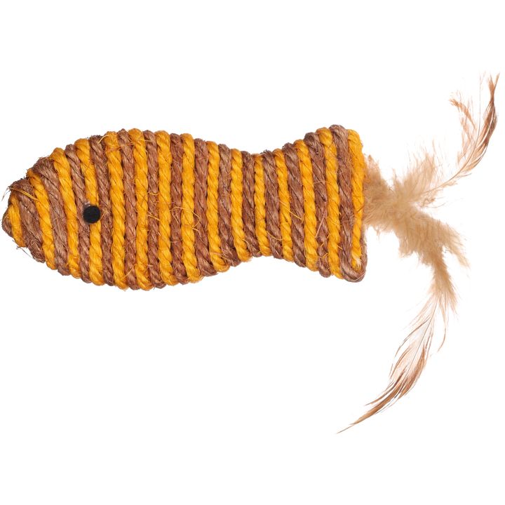 Speelgoed Justo Vis Bruin & Geel | 561443 | Flamingo Pet Products