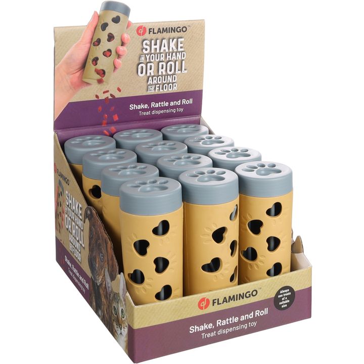 Snack dispenser Deru Beige | 561464 | Flamingo Pet Products